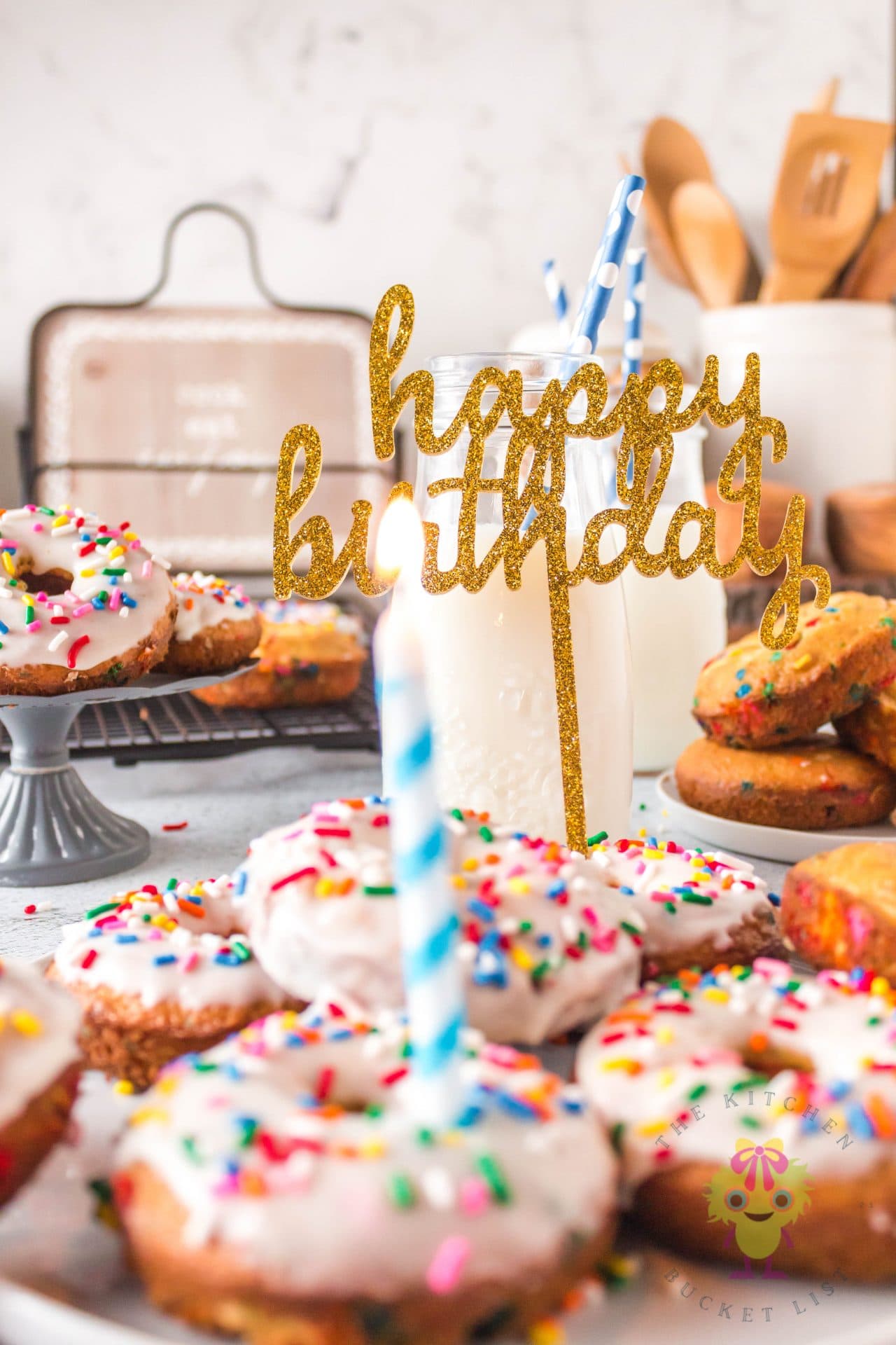 Birthday donuts - The Kitchen Bucket List
