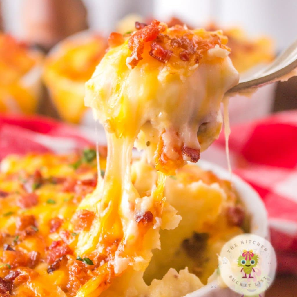 Twice-Baked Mashed Potatoes - The Kitchen Bucket List