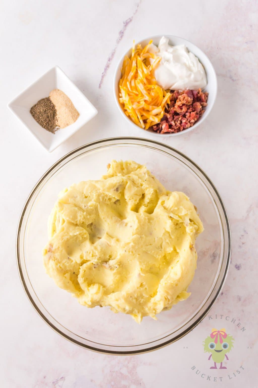 Twice-Baked Mashed Potatoes - The Kitchen Bucket List
