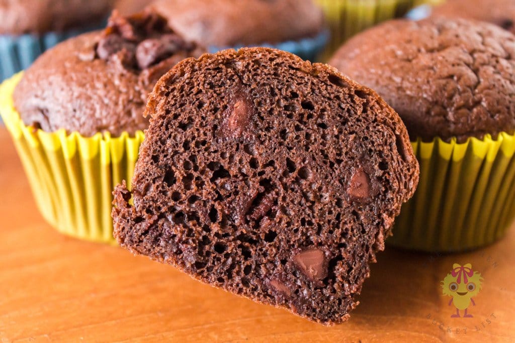 Ninja Foodi Chocolate Muffins - The Kitchen Bucket List