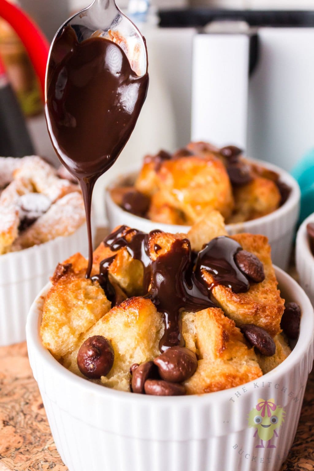 Chocolate Chip Bread Pudding - The Kitchen Bucket List