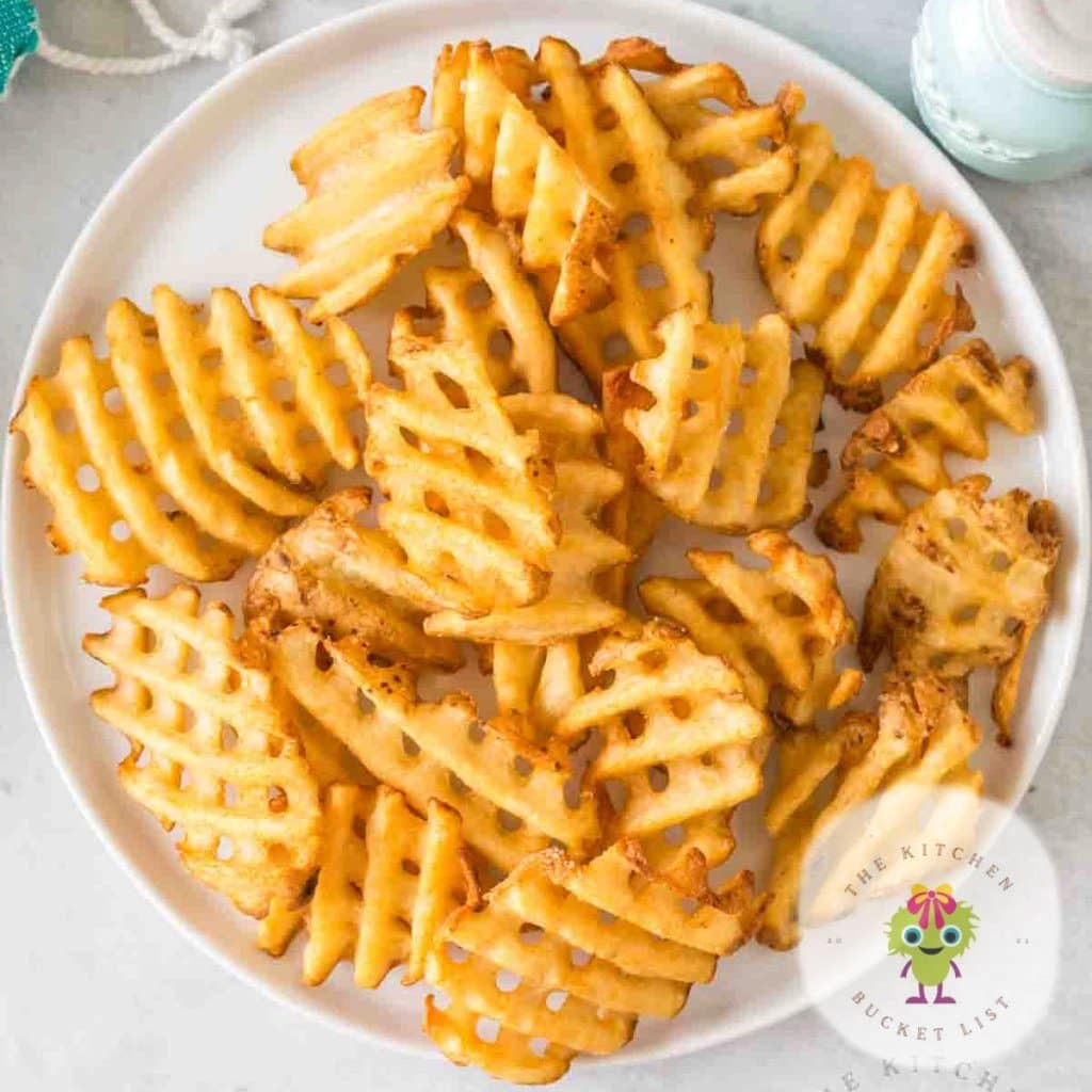 Air Fryer Waffle Fries - The Kitchen Bucket List