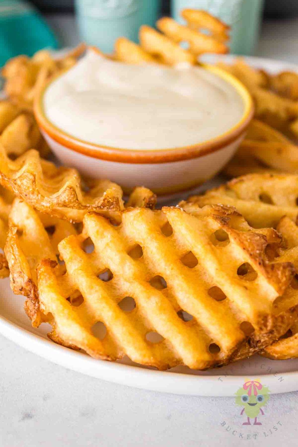 Air Fryer Waffle Fries - The Kitchen Bucket List