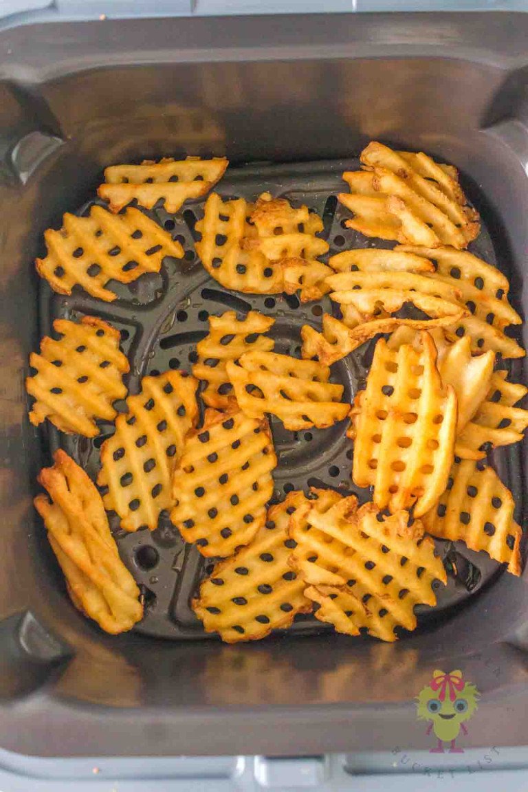 Air Fryer Waffle Fries - The Kitchen Bucket List