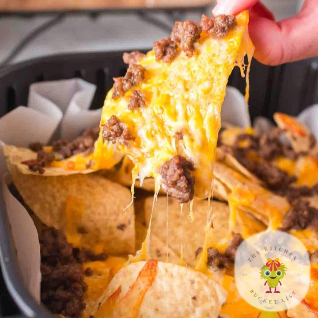 Air Fryer Nachos - The Kitchen Bucket List