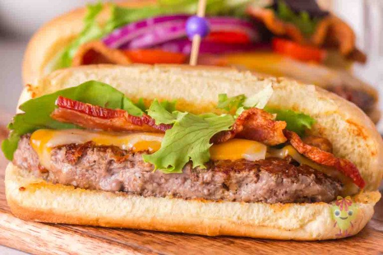 Burger dog on the griddle - The Kitchen Bucket List