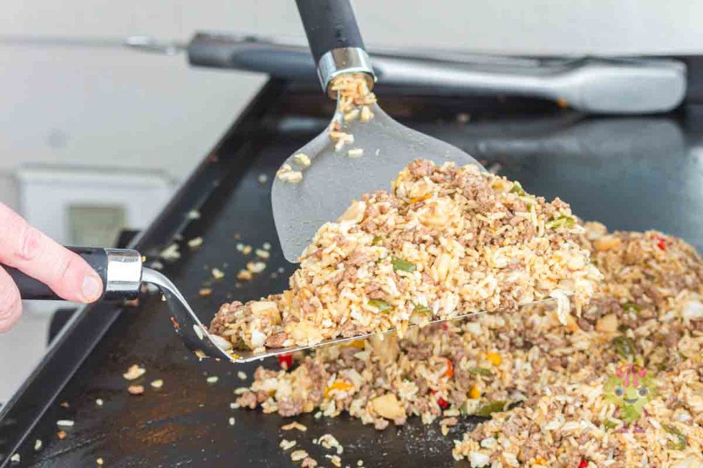 Griddle fried rice - The Kitchen Bucket List