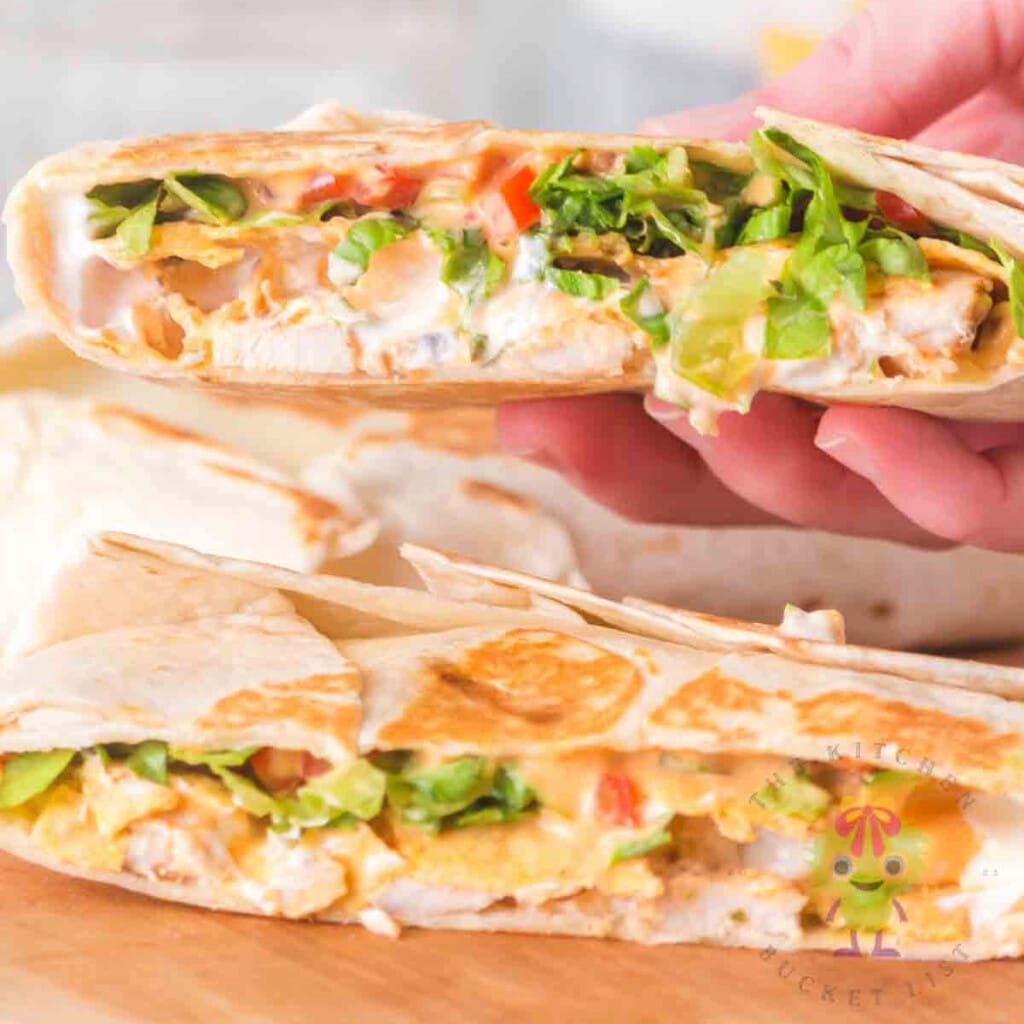 Chicken crunchwrap - The Kitchen Bucket List